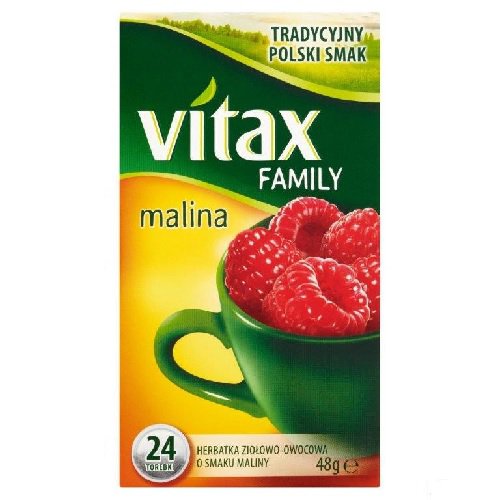 Herbata VITAX Family malinowa 24szt ## - Herbaty owocowe - Lobos