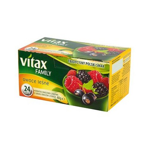 -- Herbata VITAX Family owoce leśne 24szt - Herbaty owocowe - Lobos