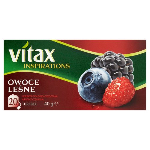 -- Herbata VITAX Inspiracje owoce leśne 20szt - Herbaty owocowe - Lobos