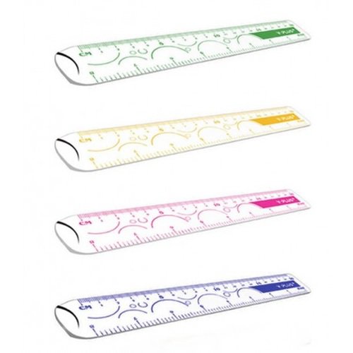 Linijka 20cm SHELL RX130120 Y-PLUS - Szkolne artykuły piśmiennicze - Lobos