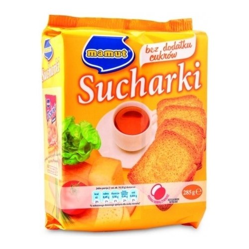 Sucharki BEZ CUKRU 285g Mamut - Przekąski - Lobos